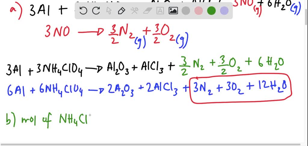 SOLVED:One of the reactions used to provide thrust for the ...