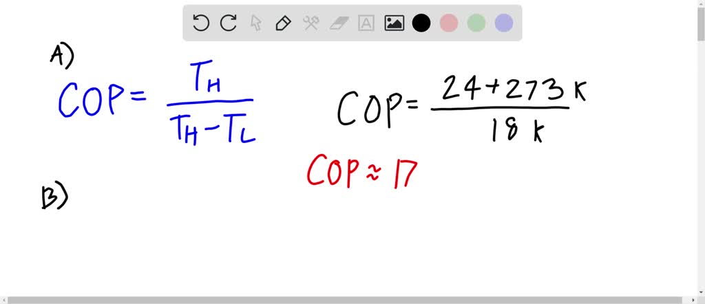 SOLVED:(a) What is the coefficient of performance of an ideal heat pump ...