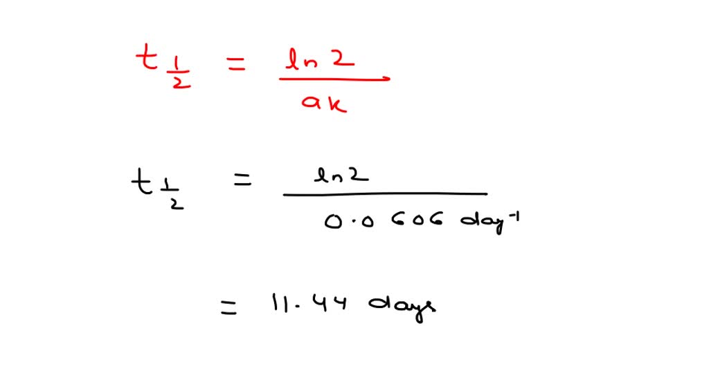 SOLVED The First order Rate Constant For The Radioactive Decay Of