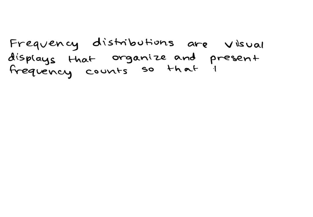 Construct a frequency distribution for the data. | Numerade Construct a frequency distribution for the data. | Numerade