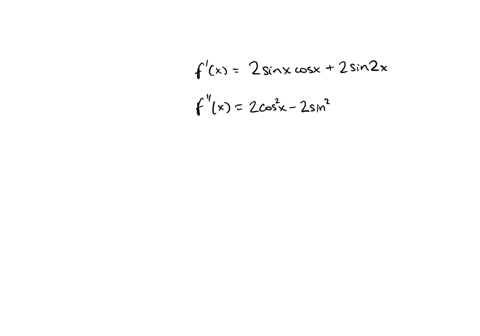 Consider the function fx3cosx cos3x for 0x2pi given x...