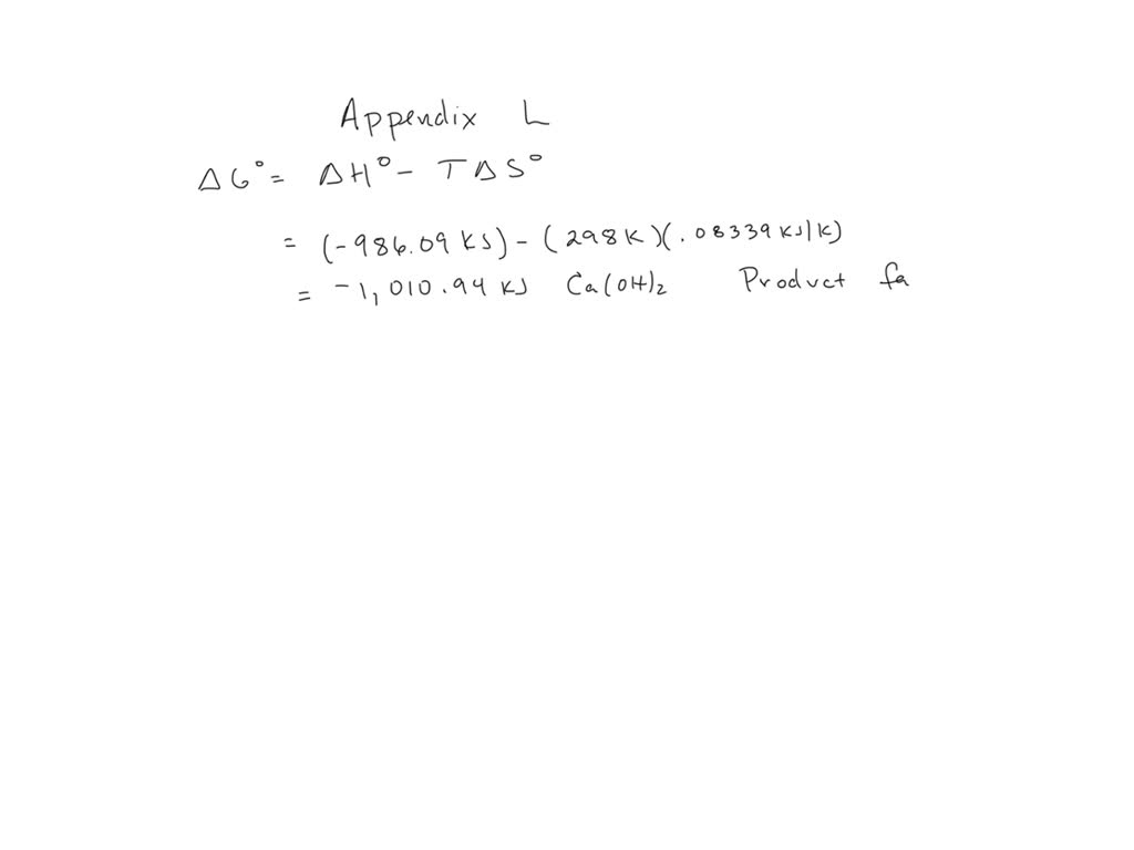 SOLVED:Using values of Δf H^∘ and S^∘, calculate the standard molar free energy of formation, Δf ...