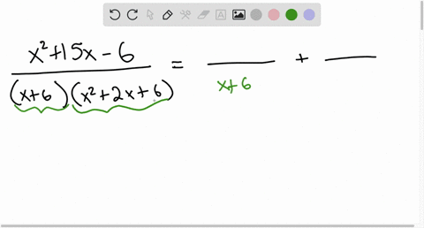 SOLVED:Set up the form for the partial fraction decomposition. Do not ...