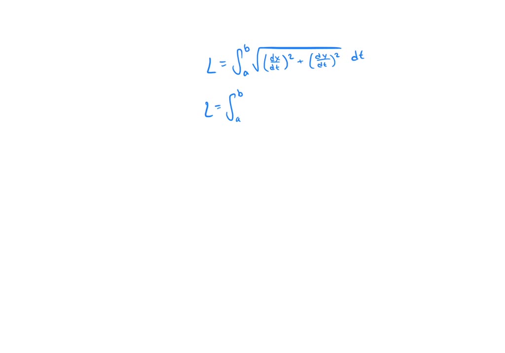 SOLVED:Set up an integral that represents the length of the part of the parametric curve shown ...