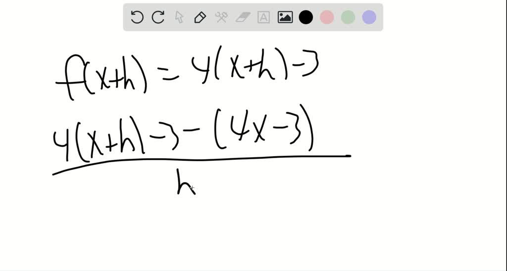 SOLVED Simplify The Difference Quotient frac f x h f x h For The