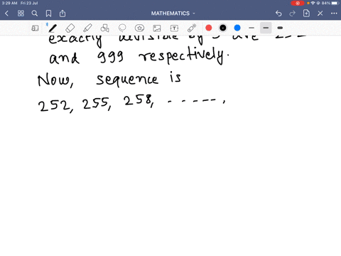 SOLVED:Find the sum of all natural numbers between 250 and 1000 which ...