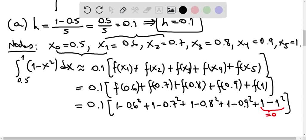 SOLVED:For each function: i. Approximate the area under the curve from a to b by calculating a ...