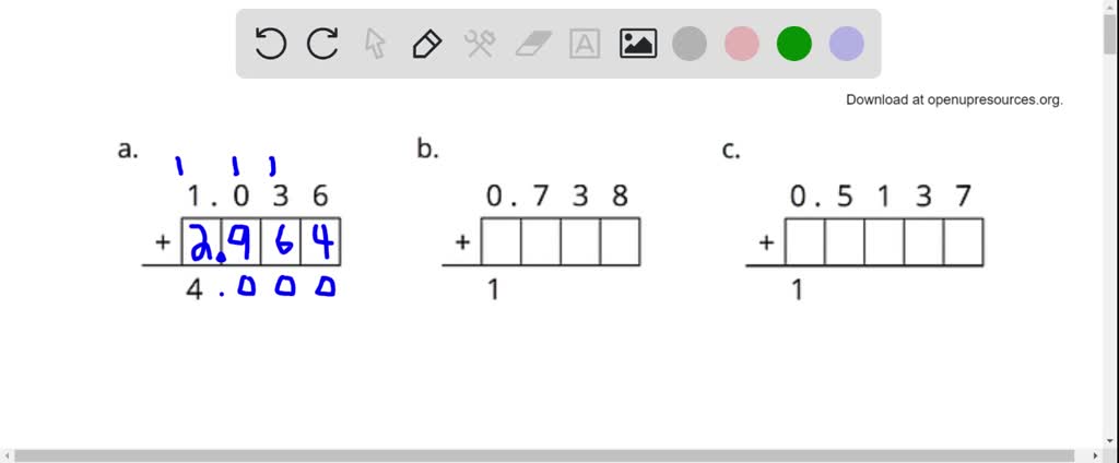 SOLVED:Complete the calculations so that each shows the correct sum.