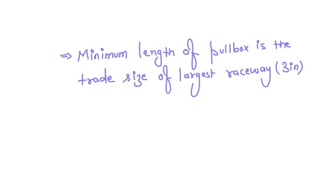 A pull box is installed with a trade size 4 (103) Electrical Metallic ...