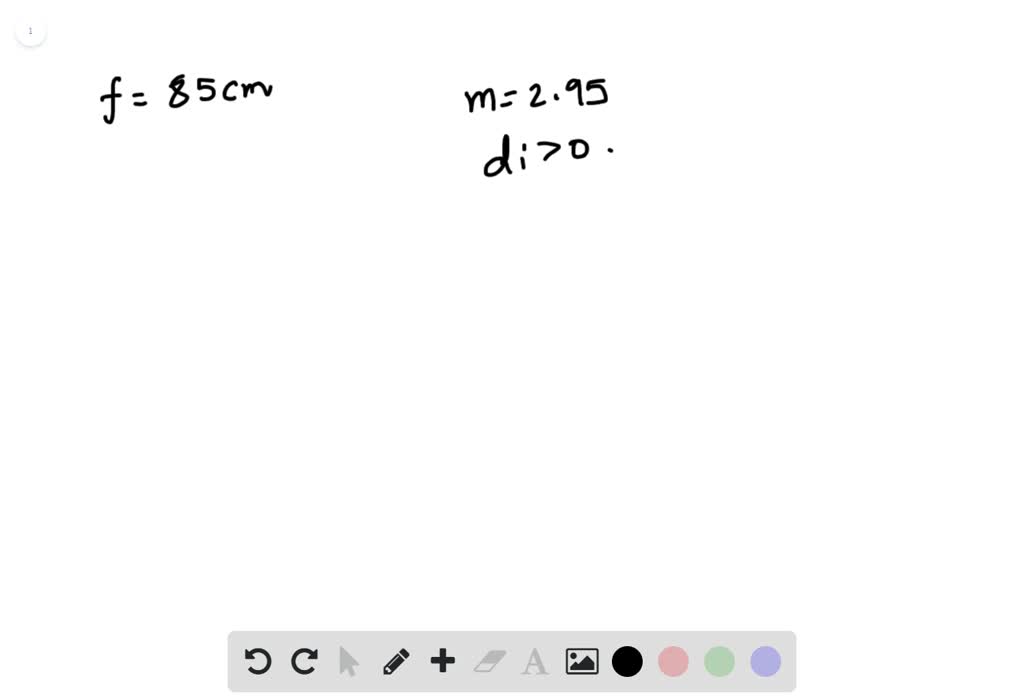  SOLVED II How Far Apart Are An Object And An Image Formed By An 