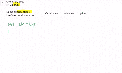 SOLVED:Without reference to the text, give the one-letter and three ...