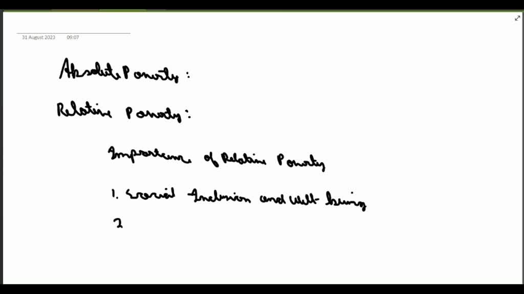 SOLVED:Distinguish between absolute and relative poverty. SOLVED:Distinguish between absolute and relative poverty.