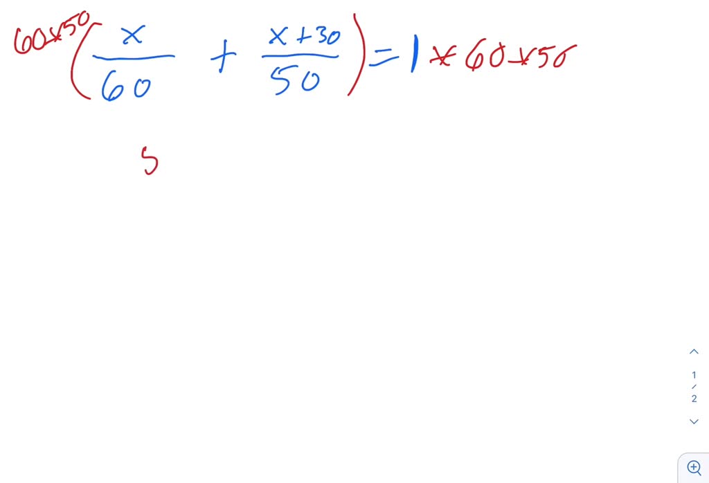 SOLVED:Walt can mow a lawn in 1 hour, and his son, Malik, can mow the ...