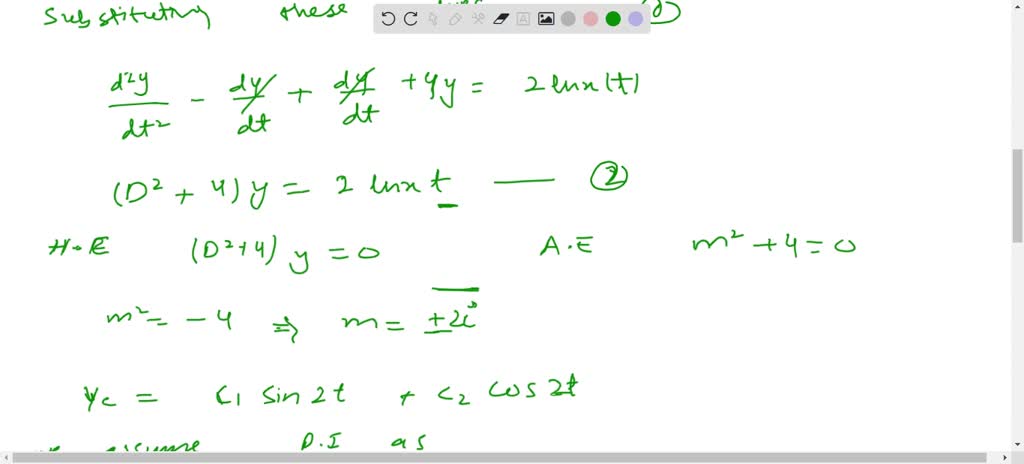 In Problems I through 12, verify by substitution that each given function is a solution of the ...