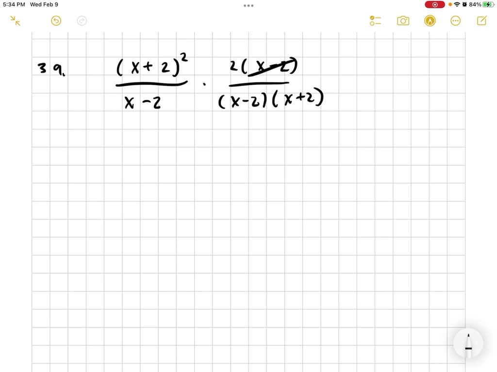 SOLVED:Multiply or divide as indicated. See Example 8. ((x+2)^2)/(x-2 ...
