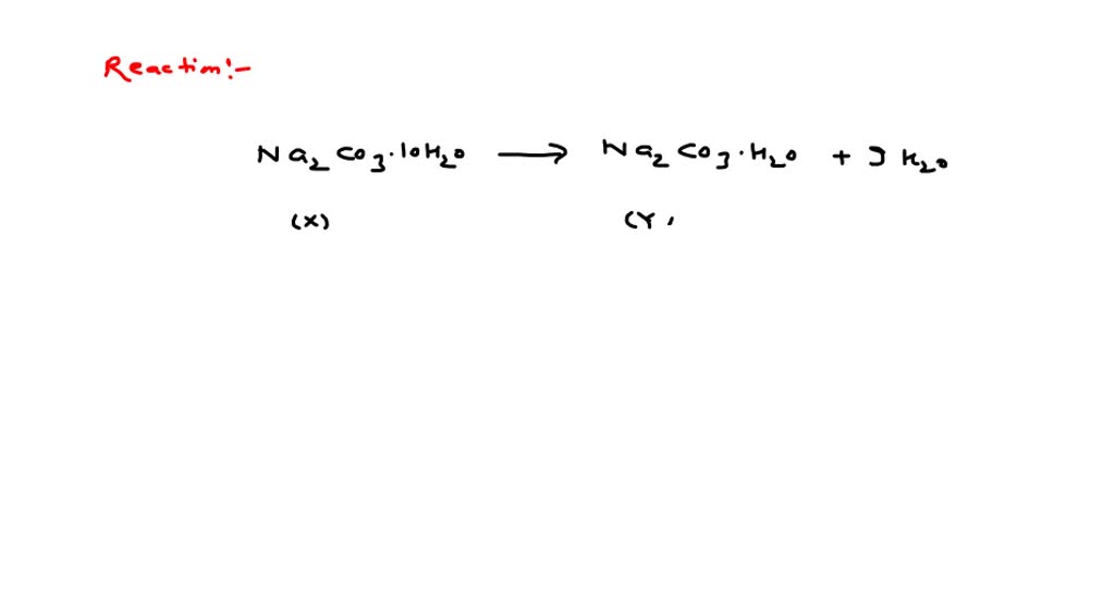SOLVED:A hydrated solid X on heating initially gives a monohydrated ...