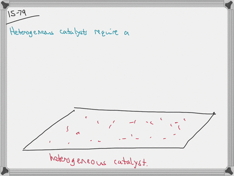 SOLVED: Many heterogeneous catalysts are deposited on high surfacearea ...