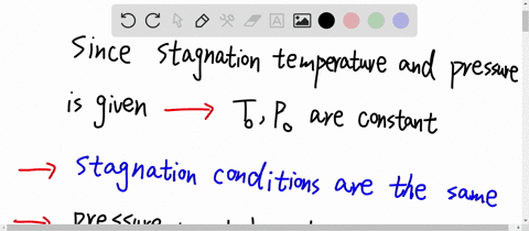 ⏩SOLVED:A gas at a specified stagnation temperature and pressure is ...