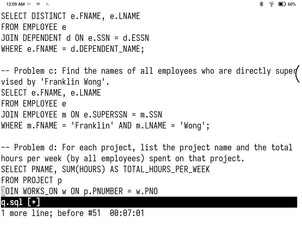 Consider the following database instance, which contains information ... Consider the following database instance, which contains information ...