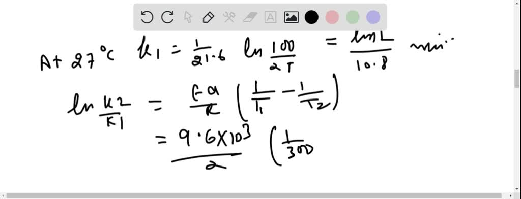 ⏩SOLVED:A first-order reaction: A →B, activation energy is 4.8 kcal ...