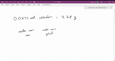 SOLVED:What is the molecular mass of chloroform if 0.0275 mol weighs 3. ...