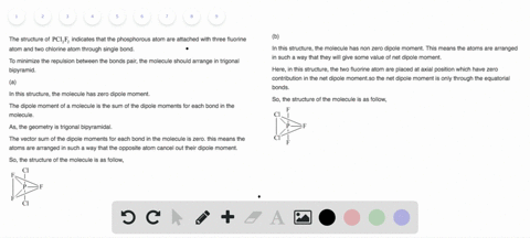 SOLVED:There are three possible structures for PCl2F3 with phosphorus ...
