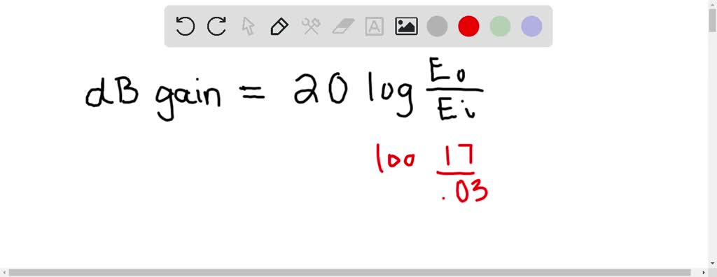 SOLVED:Calculate the voltage gain in decibels of an amplifier where the ...