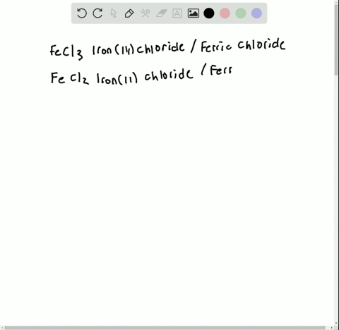 SOLVED:Iron forms both 2+ and 3+ cations. Write formulas for the oxide ...