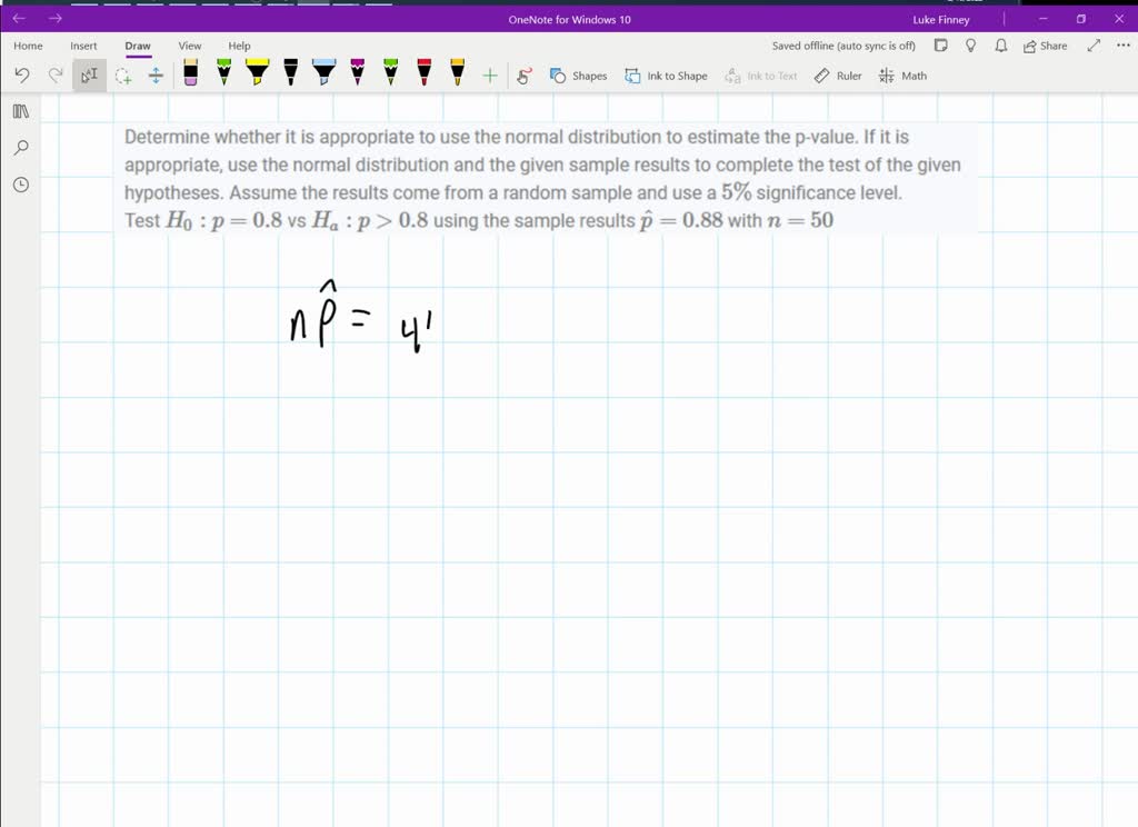 SOLVED:Determine whether it is appropriate to use the normal ...