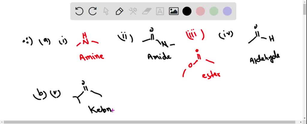 SOLVED:Identify the highlighted functional groups in the following ... SOLVED:Identify the highlighted functional groups in the following ...