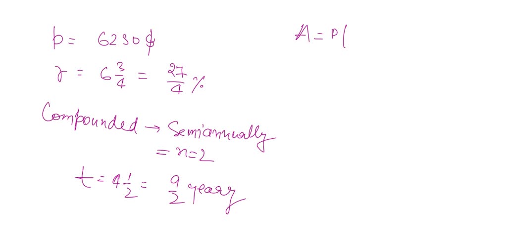 SOLVED:Use the compound-interest formula to find the account balance A ...