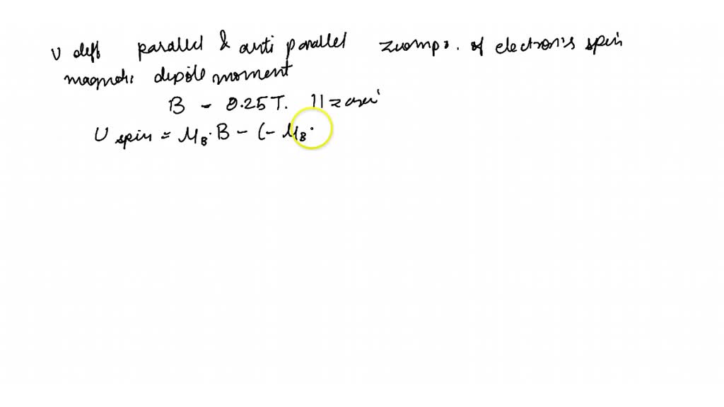 What is the energy difference between parallel and antiparallel ...