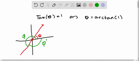 SOLVED:In 33-38, find the exact radian measure \theta of an angle with ...