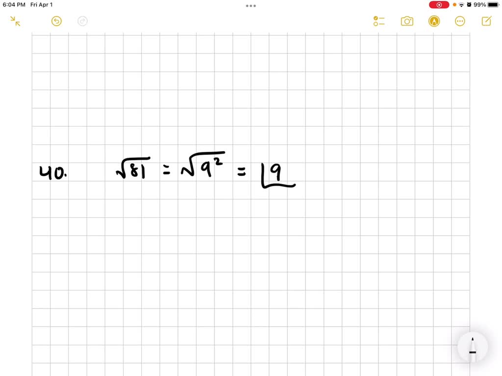 ⏩SOLVED:Compute √(81) using the sqrt function. What happens if you ...