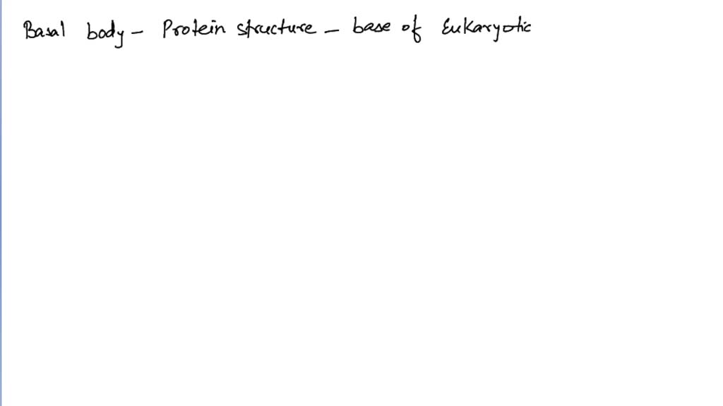 SOLVED:Both cilium and flagellum emerges from centriole like structure ...