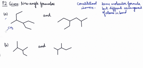 SOLVED:Do the line-angle formulas in each of the following sets represent the same compound or ...