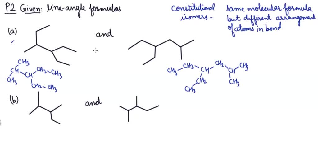 SOLVED:Do the condensed formulas in each pair represent the same ...