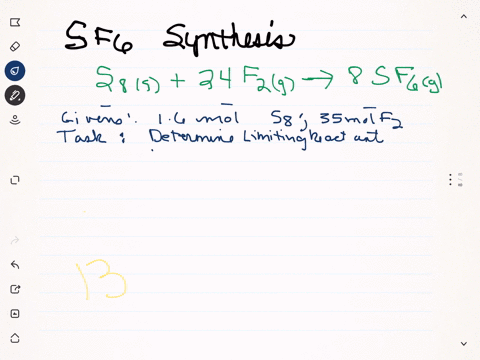 SOLVED:The compound SF6 is made by burning sulfur in an atmosphere of ...