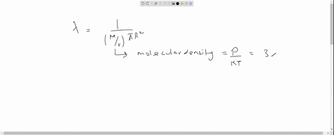 SOLVED:How is the mean free path (λ) in a gas related to the ...