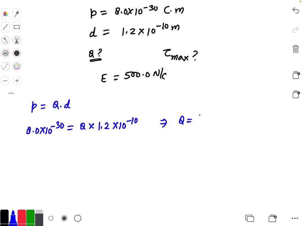 SOLVED:A carbon monoxide (CO) molecule has a dipole moment of ...