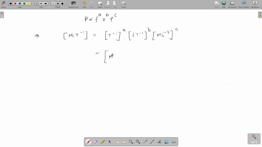 SOLVED:Taking frequency f, velocity v and density ρto be the ...
