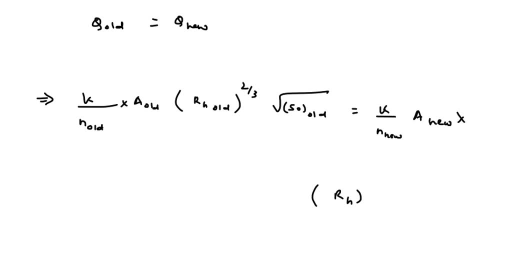 SOLVED: A concrete pipe, 400 mm in diameter, carries water a rate of ...