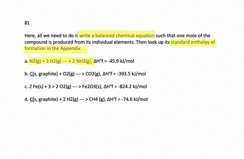 Write A Balanced Chemical Equation For The Standard Formation Reaction Of Gaseous Water ...