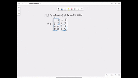 SOLVED:Compute the determinants of the matrices in the margin at left.