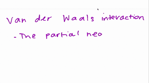SOLVED:The partial negative charge at one end of a water molecule is ...