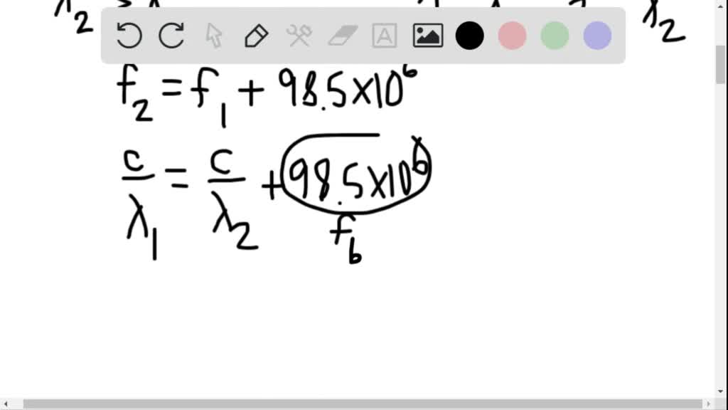 SOLVED:Two lasers with very nearly the same wavelength can generate a ...