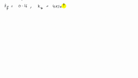 SOLVED:For a reversible reaction, the rate constants for the forward ...