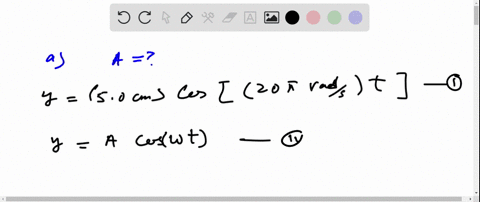 ∙The equation of motion for an oscillator in vertical SHM is given by y ...