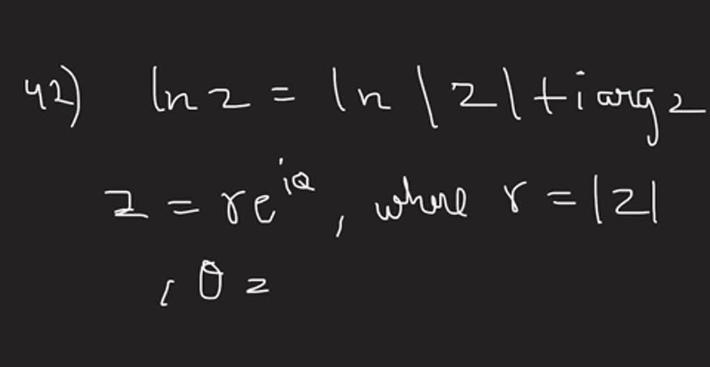 SOLVED: For z ≠0, prove that ln|z| ≤|logz| ≤ln|z|+|Arg z|