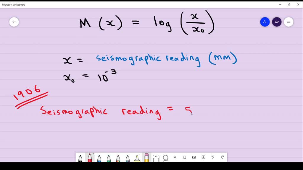 SOLVED:Determine the magnitude of each earthquake. Magnitude of an ...